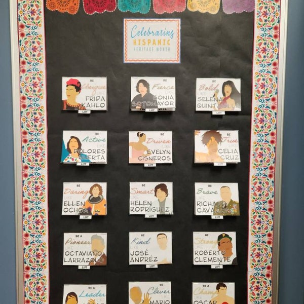 Hispanic Heritage Month Bulletin Board - Interactive Posters - Etsy