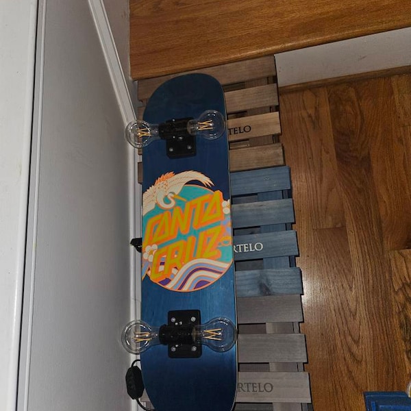Skateboard Lamp Kit DIY | Wall Mount + Dimmer Switch Light (deck Not ...
