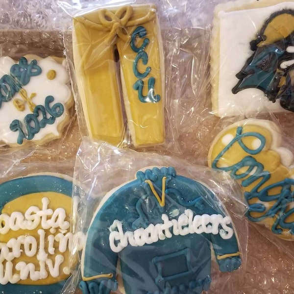Coastal Carolina University Sugar Cookies - Etsy