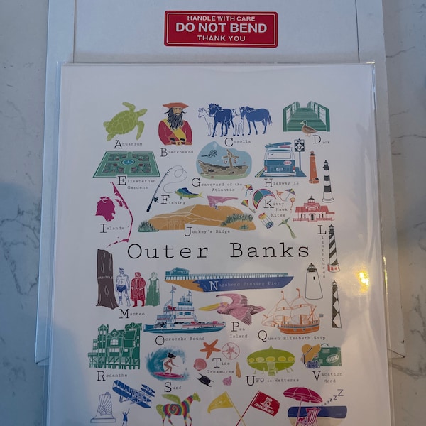 Washington D.C. A to Z Wall Art Print by Chufish Studio Abcs Alphabet ...