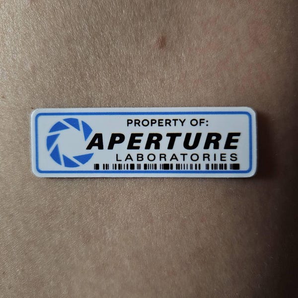 Property of Aperture Laboratories Sticker, Portal Sticker, Aperture ...