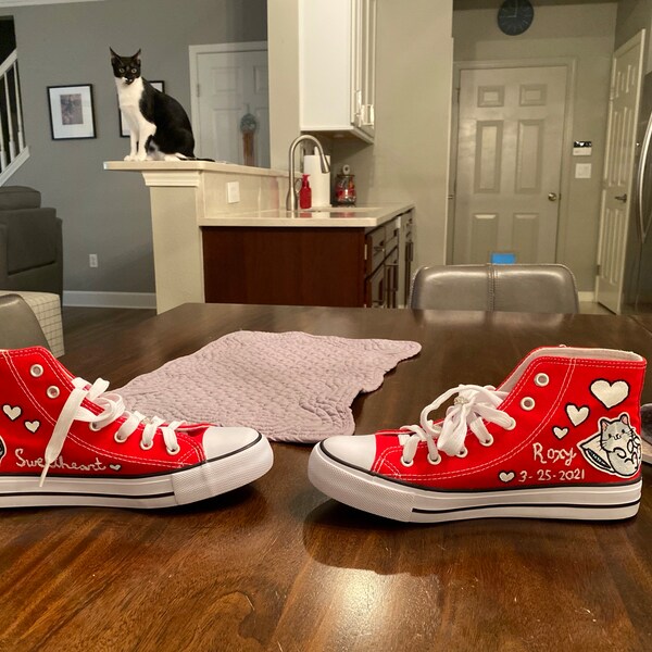 Embroidered Converse, Embroidered Custom Name, Women’s Sizes, Ocean ...