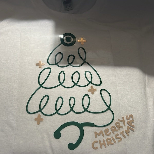 Stethoscope Christmas Tree SVG: Nurse Doctor Medical Art (instant ...