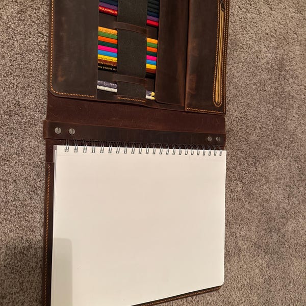 Personalized Vintage Leather Notepad Holder for TOPS Legal Pad Writing ...