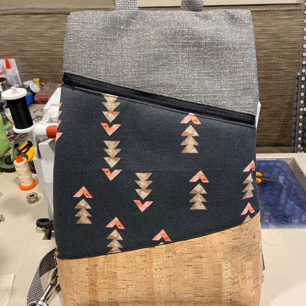 PDF Pattern Download | "april" Slim Backpack / Sling Bag | Front Zipper ...