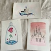 Minimalist Watercolour Wall Art pascal tangled and Bruni frozen II ...