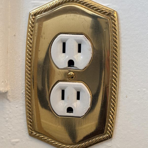 CHOICE! Vintage Copper Outlet Cover or Lightswitch Cover, Vintage ...