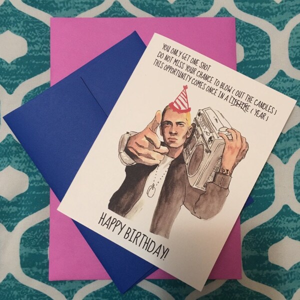 Lose Yourself Birthday Card, Hip Hop Happy Birthday, Rap Music Birthday ...