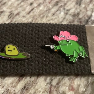 Cowboy Frog Enamel Pin - Etsy