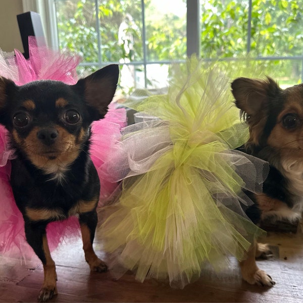 Hot Pink Dog Tutu, Dog Tutu, Puppy Tutu Skirt, Dog Halloween Costume ...