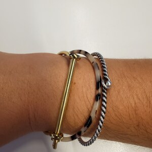 Lisa Light Ivory Tortoise Bangle Tortoise Stacking Bangle - Etsy