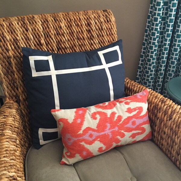 Blue Nautical Rope Pillow Cover, Decorative Pillow, Throw Pillow, Sofa ...