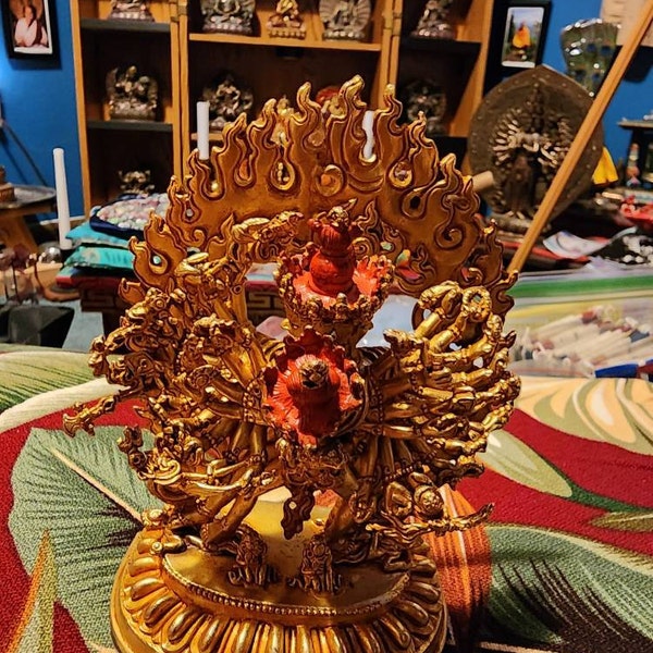 45 Cm Diameter, Traditional Tibetan Drum DHYANGRO for Buddhist Rituals ...