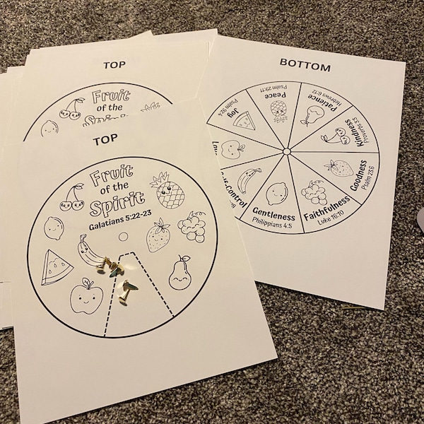 Fruit of the Spirit Coloring Wheel | Bible Verse Tracing Coloring Pages ...