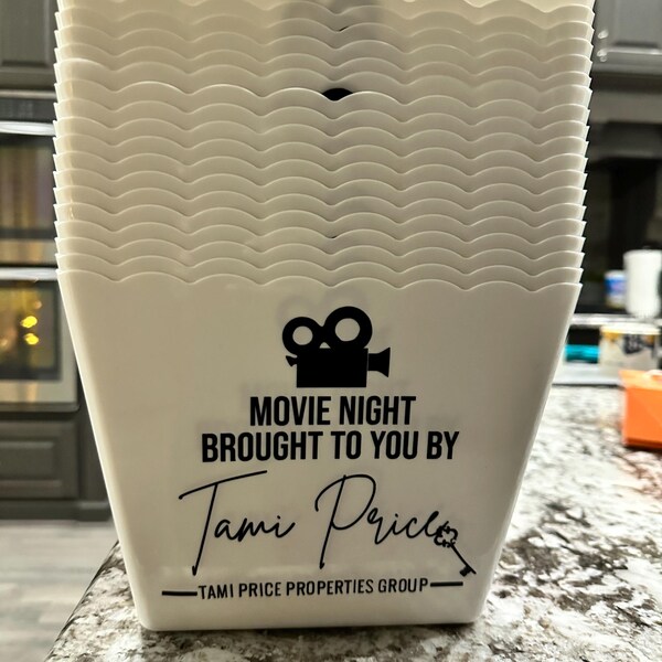 Make Your Own Popcorn Bucket | Movie Night | Custom Popcorn Bowl ...