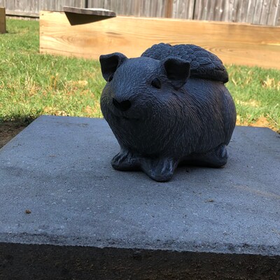 Guinea Pig Angel Statue, Concrete Pig Memorial, Remembrance Figure ...