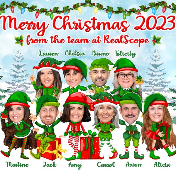 Funny Elves Corporate Christmas Card 2025 (digital File) - Etsy