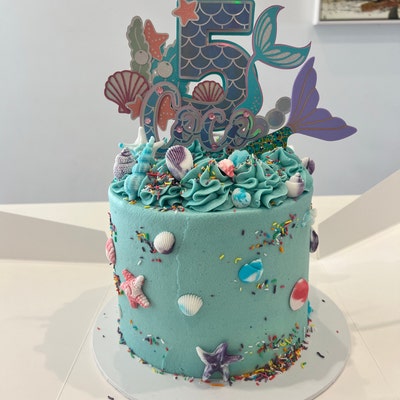 DIY Cake/cupcake Set Edible Sugar Sea Shells Plumeria and Pearls Sea ...