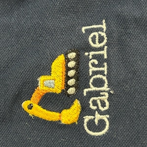 Comfort Colors Embroidered Custom Text Neckline Short Sleeve Shirt ...