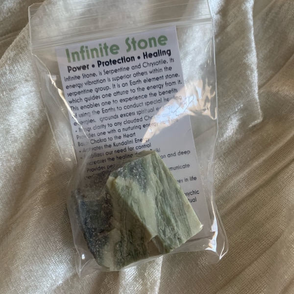 Rough Infinite Stone (.5" - 7") Raw Infinite Serpentine Crystal ...