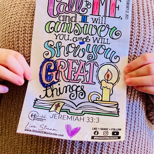 Be Still and Know Coloring Page in Two Sizes: 8.5X11, Bible Journaling ...