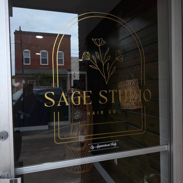 Custom Vinyl Door Sign - Customizable Business Decal - Logo, Custom ...