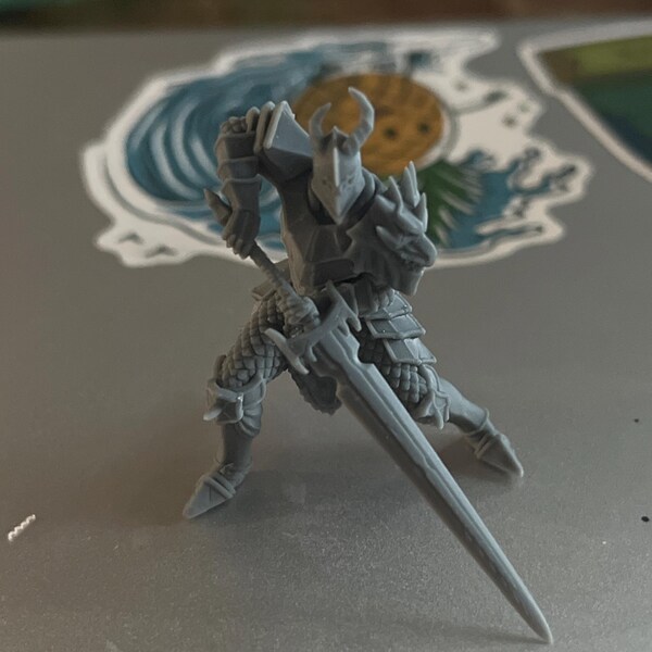 Vampire Hunter Fighter Miniature 28mm 32mm Scale 8K Resin 3D Printed ...