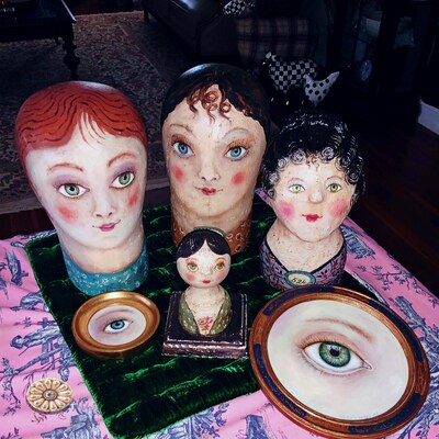 Vintage Chinese Hand Carved Jade Hard-stone Animals & Charms Pendant ...