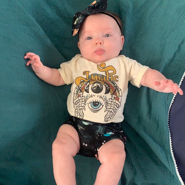 Lunatic Moon Phase Bodysuit, Moon Child Bodysuit, Moon Phases Skeleton ...