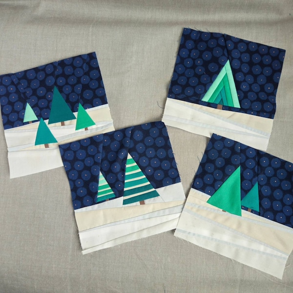 Small Patches of Woods Foundation Paper Piecing Template, PDF, FPP ...