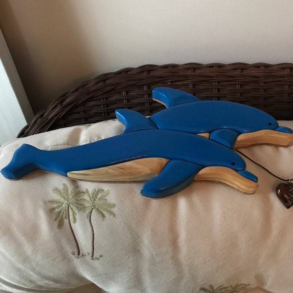 DOLPHİN İNTARSİA , Wall Decor, Intarsia Wooden Art, Home Decor, Wall ...