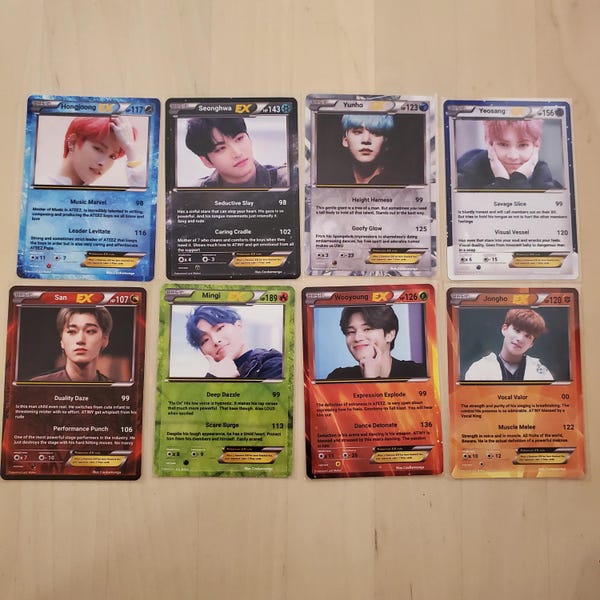 Monsta X Pokèmon Cards - Etsy