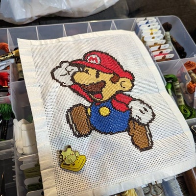 Paper Mario and Paper Luigi Cross Stitch Pattern Set - Etsy