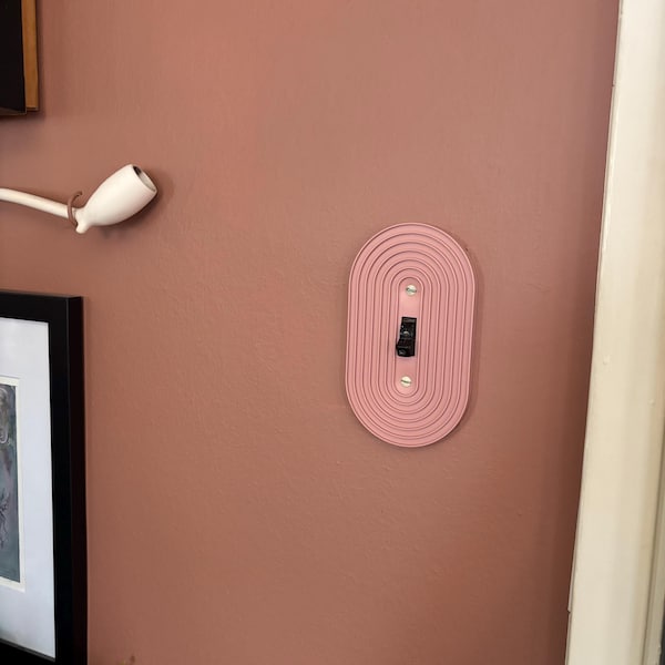 Elegant Round Light Switch Cover Plate - Etsy