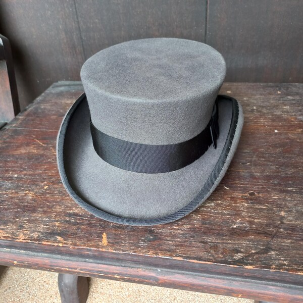 Asymmetric Top Hat, Top Hat, Topper Hat, Edwardian Top Hat, Victorian ...