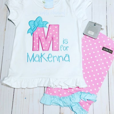 M Bow Letter M Applique Machine Embroidery Design 4 Sizes, Bow Letter ...