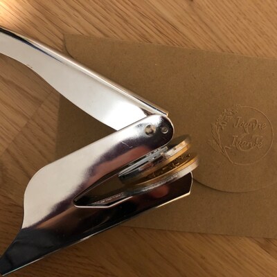 Initials Embosser Stamp Date Embosser Wedding Embossing - Etsy Australia