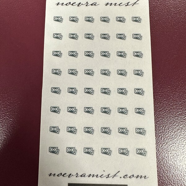 Transparent Corner Triangle Stickers 5mm Tiny Clear Matte Color ...