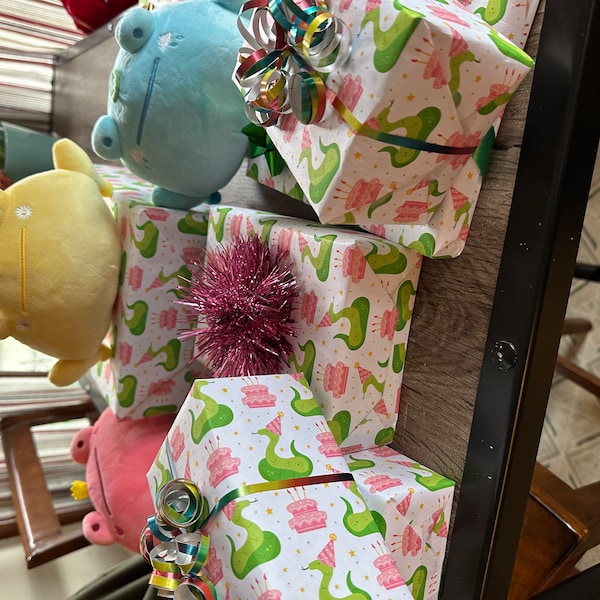 Birthday Party Theme Gift Wrap Papers, Fun Birthday Wrapping Paper With ...