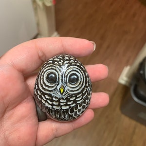 Red Fox Painted Rock Woodland Animal Paperweight Unique - Etsy