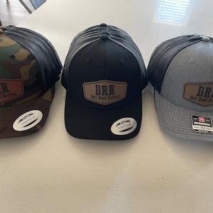 Custom Leather Patch Hats Logo Hats Laser Engraved Leather - Etsy