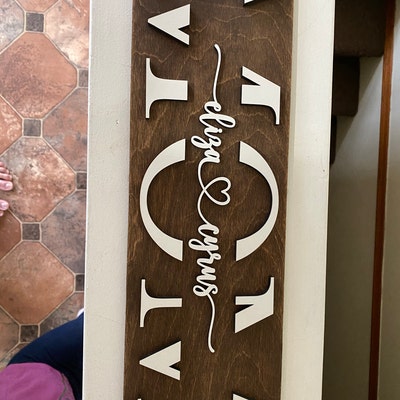 3D Personalized Mom Sign With Children Name Personalized Mother's Day ...