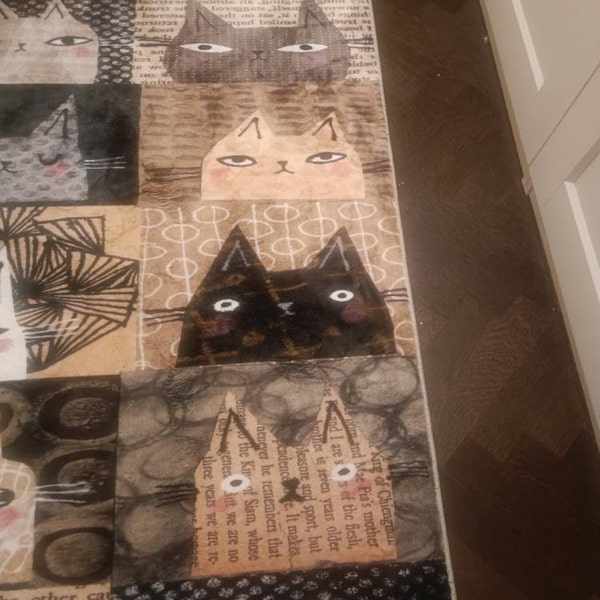Abstract Cat Rug, Cat Rugs, Cat Lover Gift Rug, Animal Rugs ...