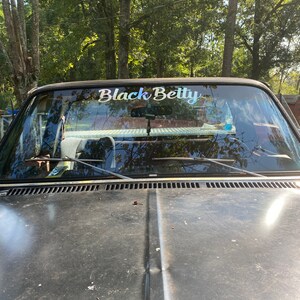 Custom Truck Windshield Banner Decal Text Only, No Background Truck ...