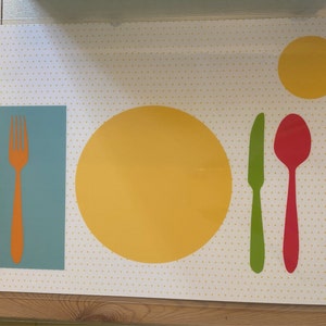 Learn to Set the Table Placemat, Personalized Children Placemat ...