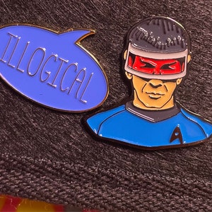 Hello My Name is Mr. Spock Name Tag Enamel Lapel Pin | Etsy
