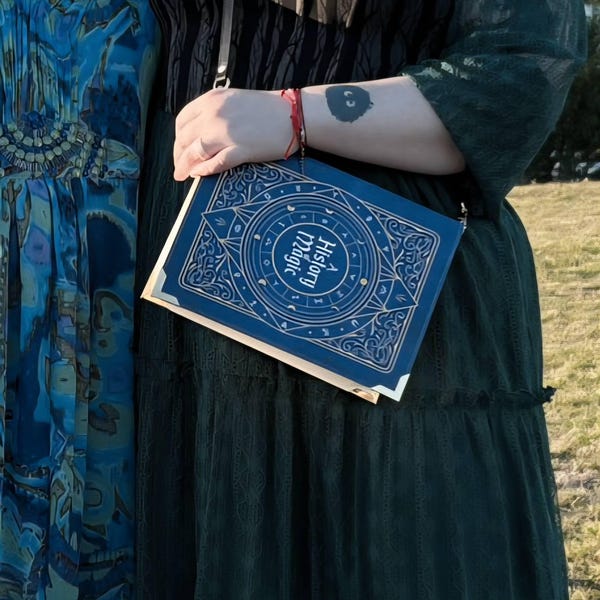 A History of Magic Book Bag, Wizard Book Purse, Spell Book Crossbody ...