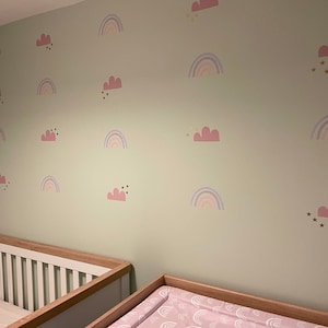 Rainbow Wall Sticker Rainbow Wall Decal Rainbow Wallpaper | Etsy
