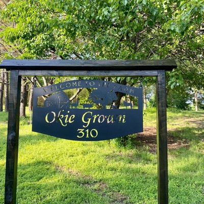 Oval METAL Evergreen SIGN personalized Metal Sign Personal - Etsy