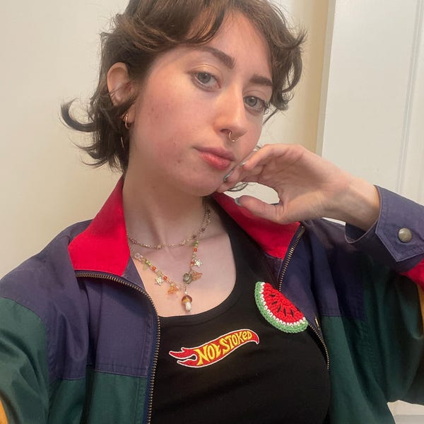 Floral Crochet Necklace, Beaded Daisy Pendant, Turkish Oya Pattern ...